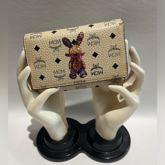 MCM | Bags | Mcm Cream Visetos Bunny | Poshmark